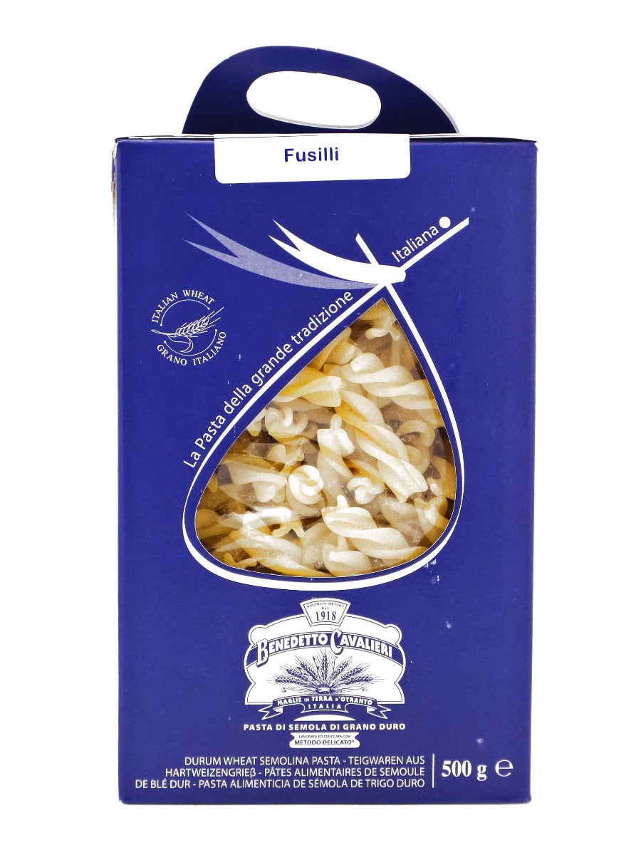 Fusilli Pastificio Benedetto Cavalieri 500 g - Pasta e riso Puglia – Drogheria Pedrelli