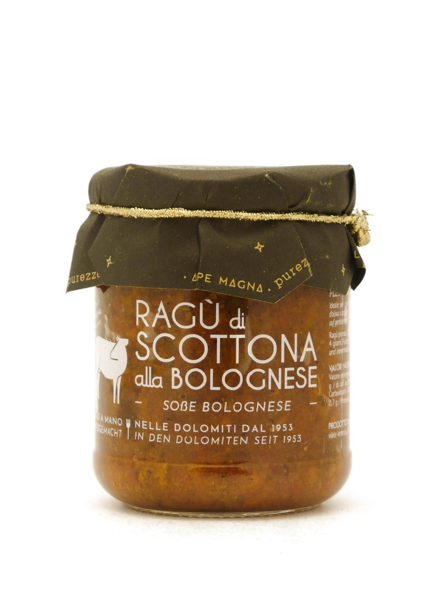 Ragù di Scottona alla Bolognese Alpe Magna 190 g - Sottoli e condimenti ...